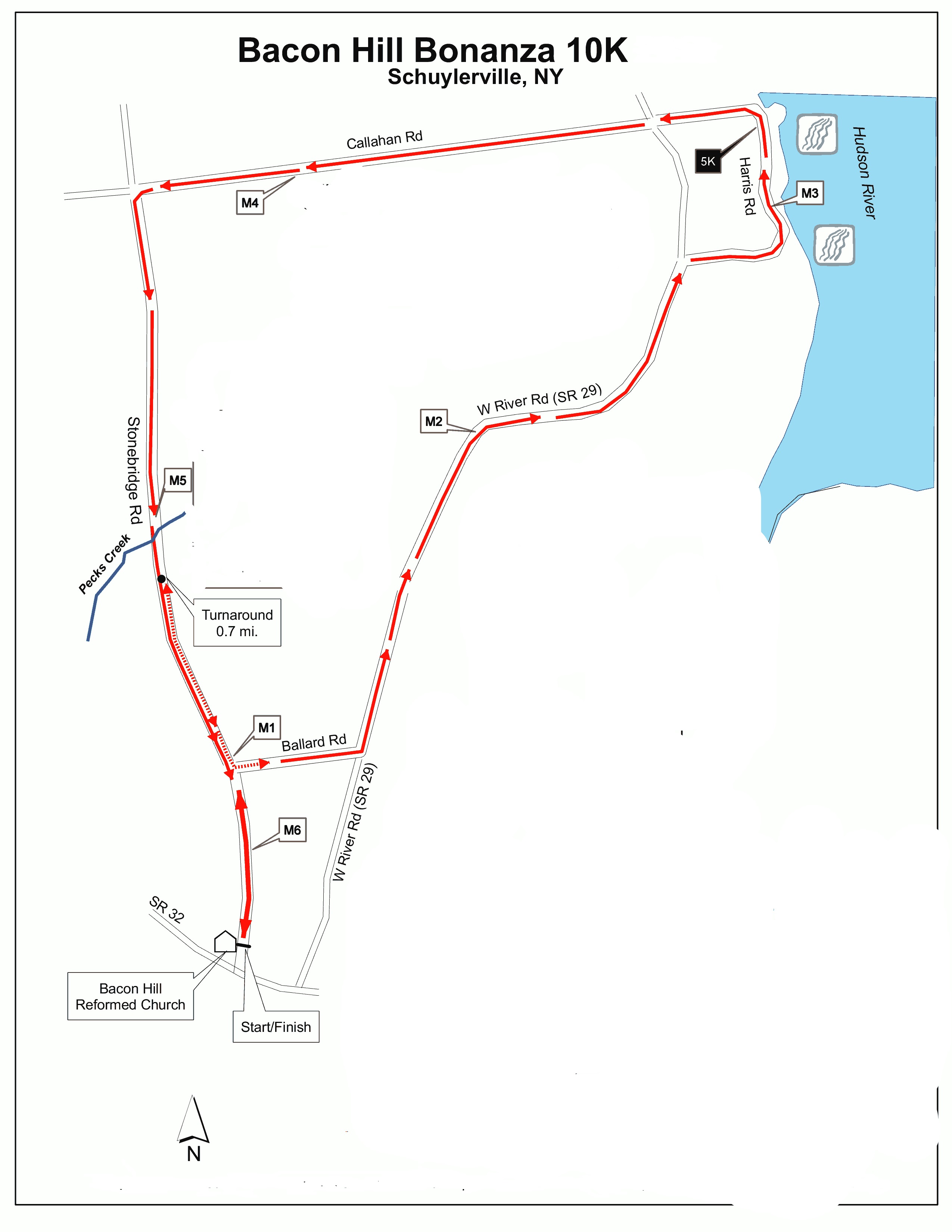 Course Maps – Bacon Hill Bonanza Road Race